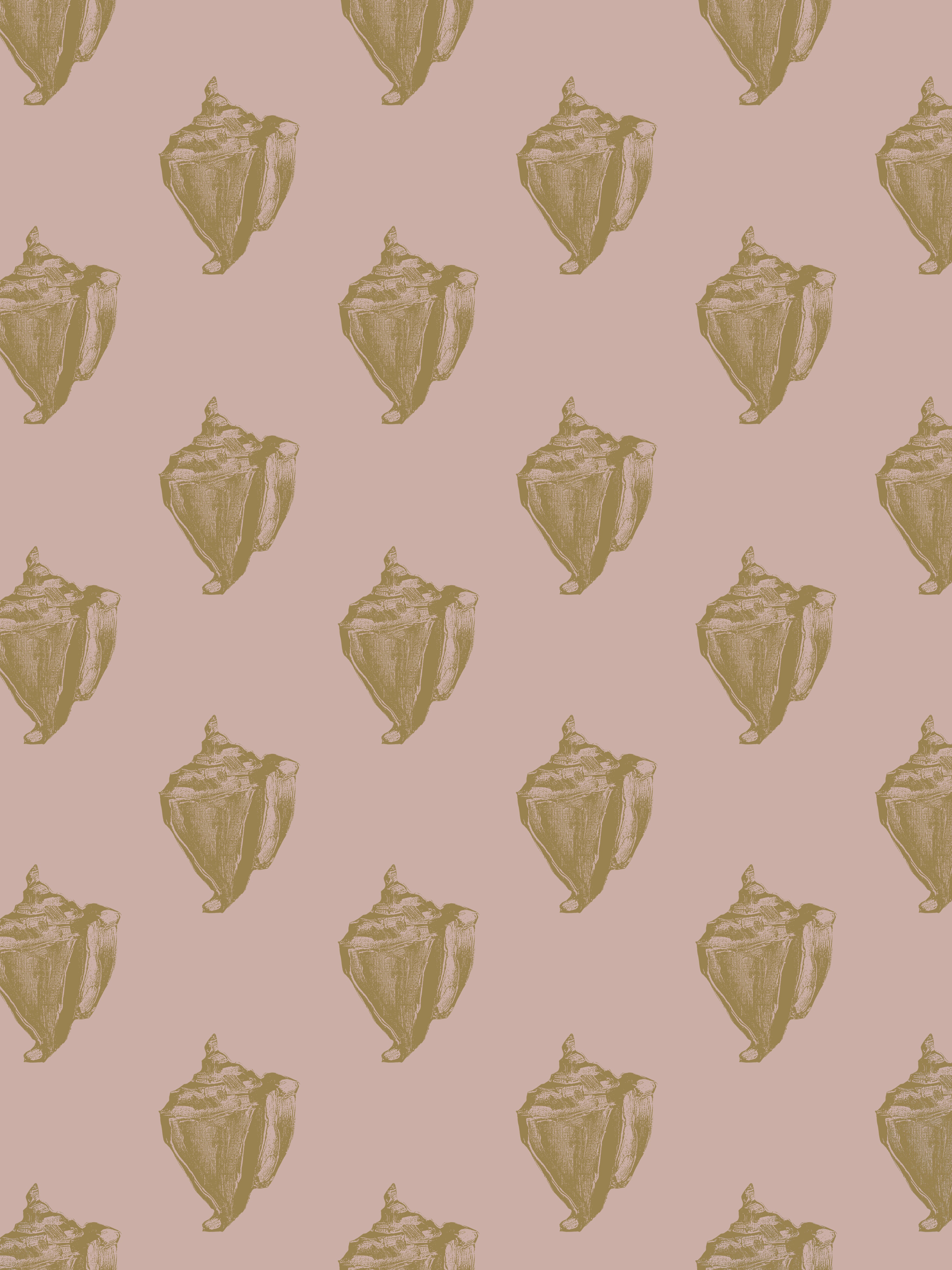 Conch | Bimini - Mitch Ferrin's Gold Metallic Shell Wallpaper by ...